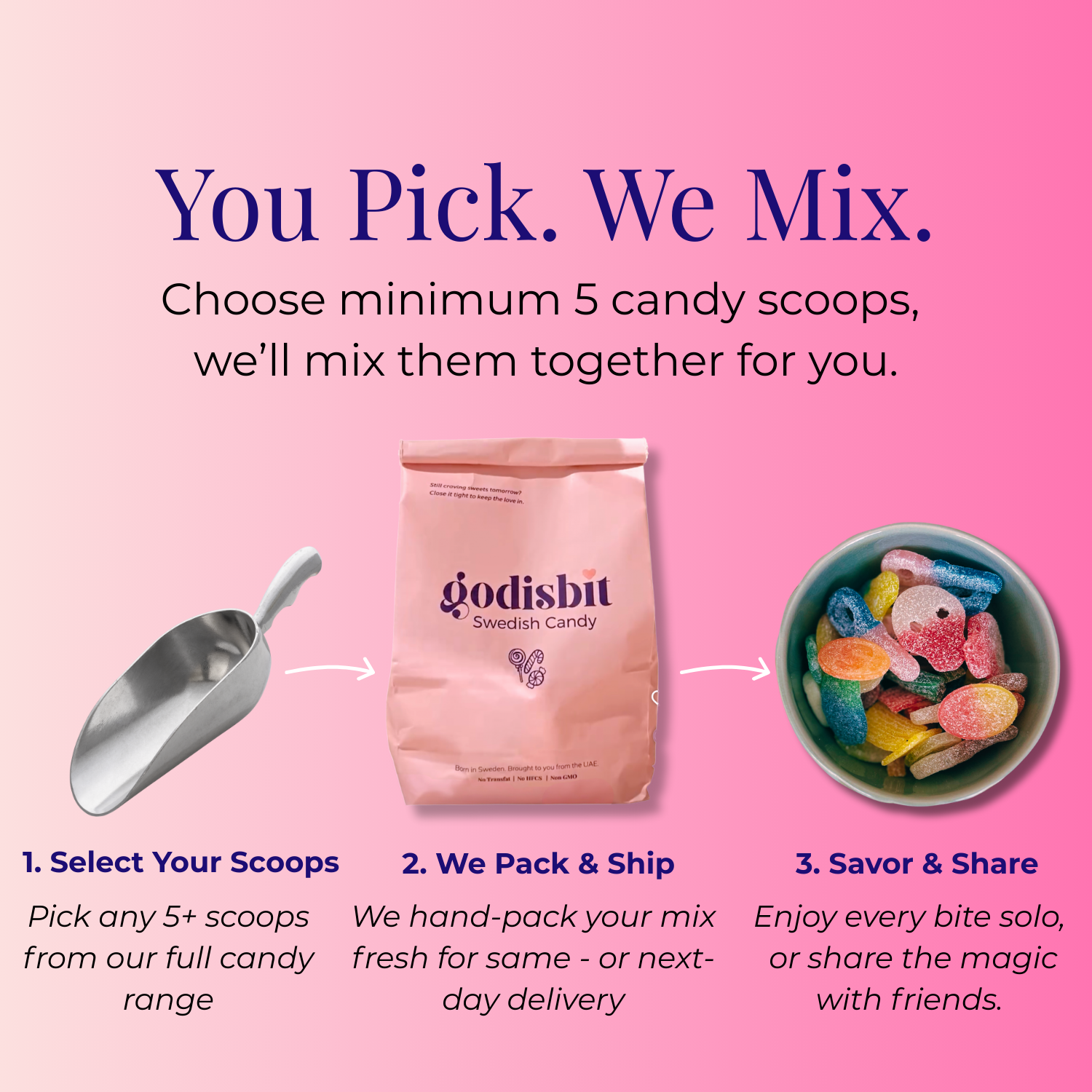 CREATE YOUR OWN CANDY MIX – godisbit